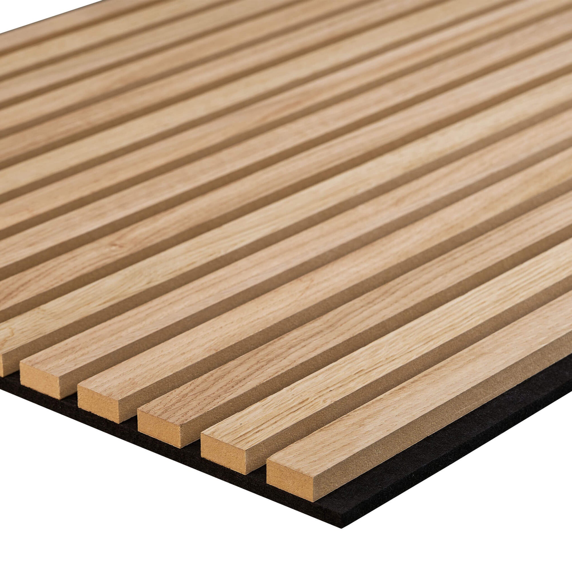 Panel Acústico Walleu 240 x 60cm | Roble Natural Fieltro Negro